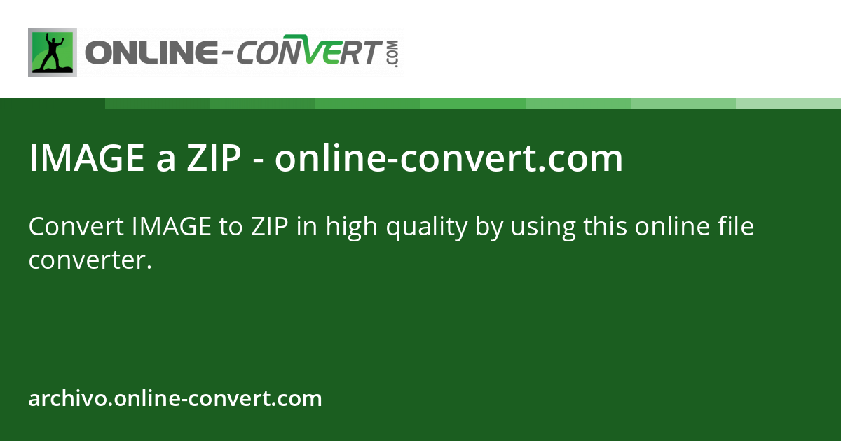 IMAGE a ZIP - online-convert.com
